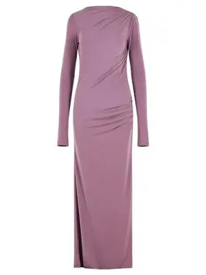 Andamane Sophie' Mauve Polyester Maxi Dress - Multicolor