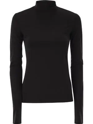 Sportmax SPORTMAX Jersey Turtleneck Jumper Black