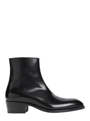 TOM FORD Burnished Leather Vincent Boot - Black