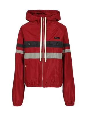 Miu Miu Technical Canvas Blouson - Red