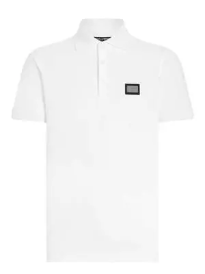 Dolce & Gabbana Polo Shirt With Applique - White