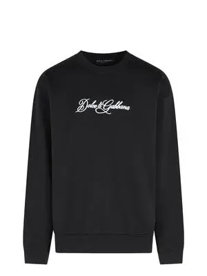 Dolce & Gabbana Cotton Sweatshirt - Black