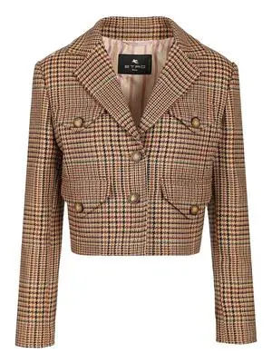 Etro Cropped Blazer - Multicolor