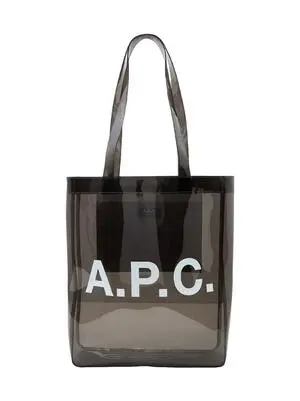 A.p.c. Lou Transparent Tote Bag - Gray