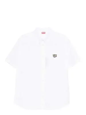 Kenzo Wild Tiger Embroidered Shirt - White