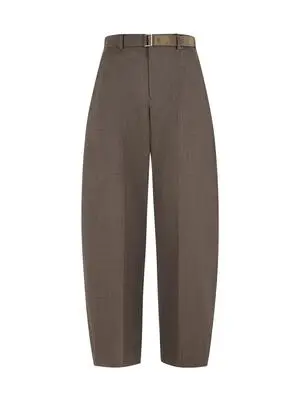 Sacai Wool Trousers - Brown