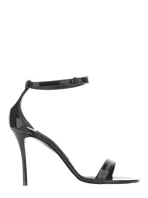 Dolce & Gabbana Patent Leather Sandals - Black