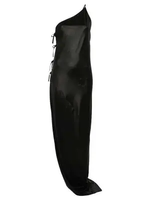 Rick Owens Long One-shoulder Dress - Black