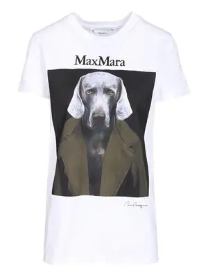Max Mara Iconic Print Jersey T-shirt - White
