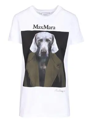 Max Mara Iconic Print Jersey T-shirt - White