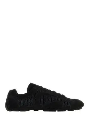Prada Montecarlo Re-edition 2005 Sneakers In Re-nylon And Suede - Black