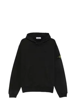 Stone Island Hooded Sweatshirt - Black