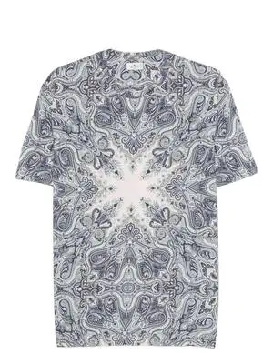 Etro Paisley Print T-shirt - Blue