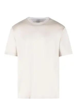 Eleventy Beige Cotton T-shirt - Cream