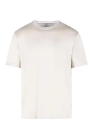 Eleventy Beige Cotton T-shirt - Cream