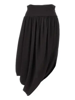 Alaïa Draped Jersey Midi Skirt - Brown