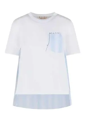 Marni Marni Women Striped T-Shirt With Pocket Multicolor