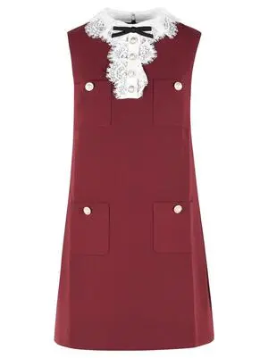 SELF-PORTRAIT Polyester Crêpe Mini Dress - Multicolor