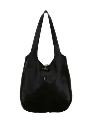 Chloé Suede And Leather Balloon Shopping Bag - Black