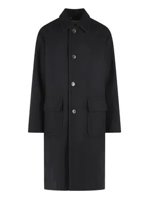 Dries Van Noten DRIES VAN NOTEN Randale Wool Blend Coat Black