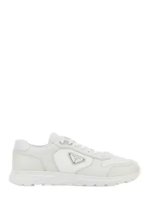 Prada Prax 2.0 Leather Sneakers - White