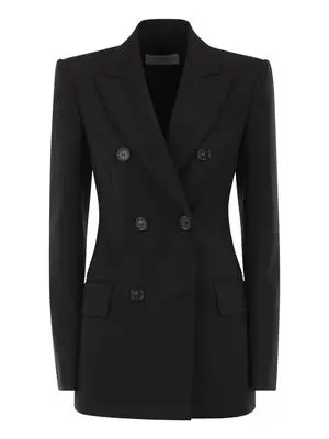 SPORTMAX Sportmax Women Spxadamo - Tailored Double-Breasted Virgin Wool Blazer