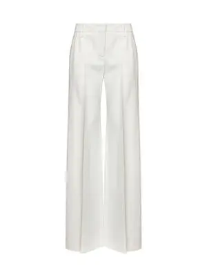 ERMANO SCERVINO Ermanno Scervino White Interlock Bootcut Trousers - Multicolor