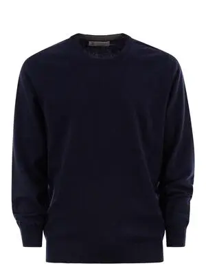 Brunello Cucinelli Cashmere Crewneck Knitwear - Blue