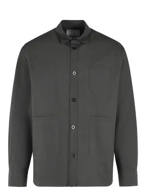 Sacai Typewriter' Cotton Shirt - Green