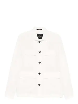 MONTECORE Shirt Jacket With Buttons And Pockets - White