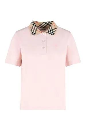 Burberry BURBERRY Imogen Cotton Polo Shirt Pink