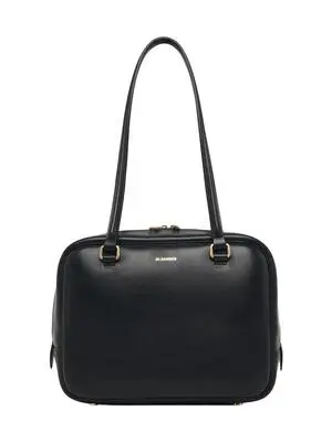 JIL SANDER Medium Vision Leather Bag - Black