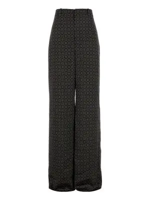 Saint Laurent SAINT LAURENT Printed Wide-Leg Pants Multicolor