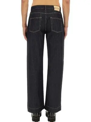 Alexander McQueen Wide Leg Jeans - Blue