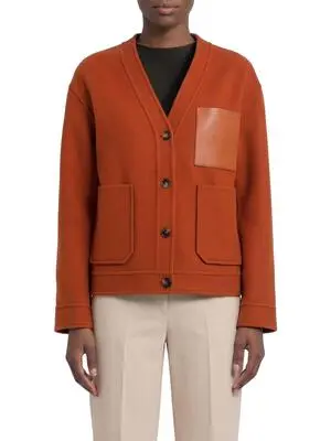 Loewe Wool And Cashmere Cardigan - Brown