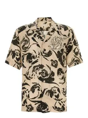 Dries Van Noten Printed Viscose Carltone Shirt - Multicolor