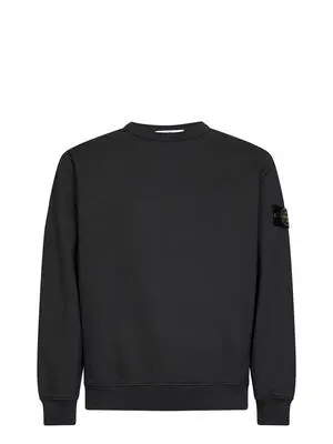 Stone Island Lead Grey Organic Stretch Cotton Crewneck Sweatshirt - Multicolor
