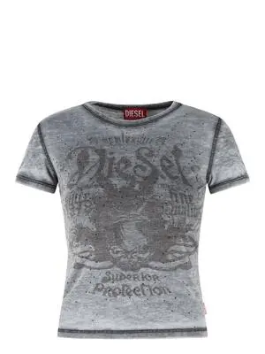 DIESEL® DIESEL® Cotton Blend T-Shirt Gray