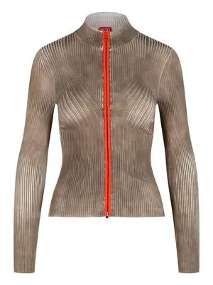 DIESEL® Sarma Ribbed Cardigan - Cream