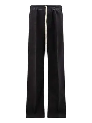 Rick Owens Dietrich Cotton Trousers - Black