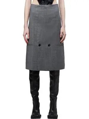 Vetements Tailored Pencil Skirt - Gray