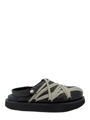 Rick Owens Rick Owens Men Megalace Leather Sandals Multicolor
