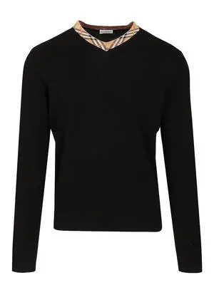 Burberry Maxim Merino Wool Knitwear - Black