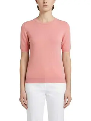 Max Mara Cotton And Silk Knit Sweater - Pink