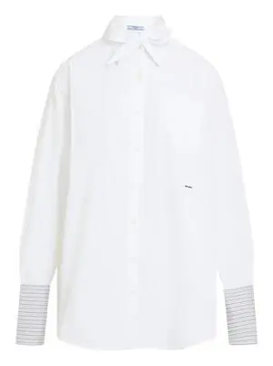Prada PRADA Cotton Poplin Shirt White