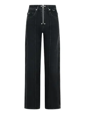 Isabel Marant Étoile Stely Wide-leg Denim Pants - Black