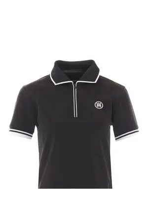 Amiri Ma Embroidered Polo - Black