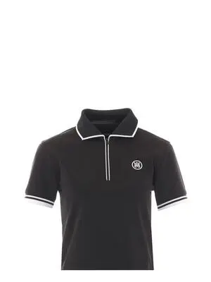Amiri Ma Embroidered Polo - Black