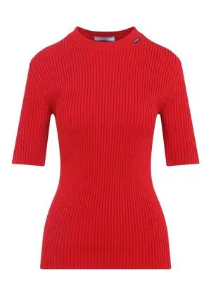 Prada Ribbed Knit Top - Red