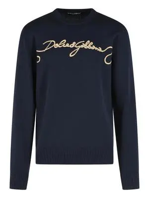 Dolce & Gabbana Virgin Wool Sweater - Blue